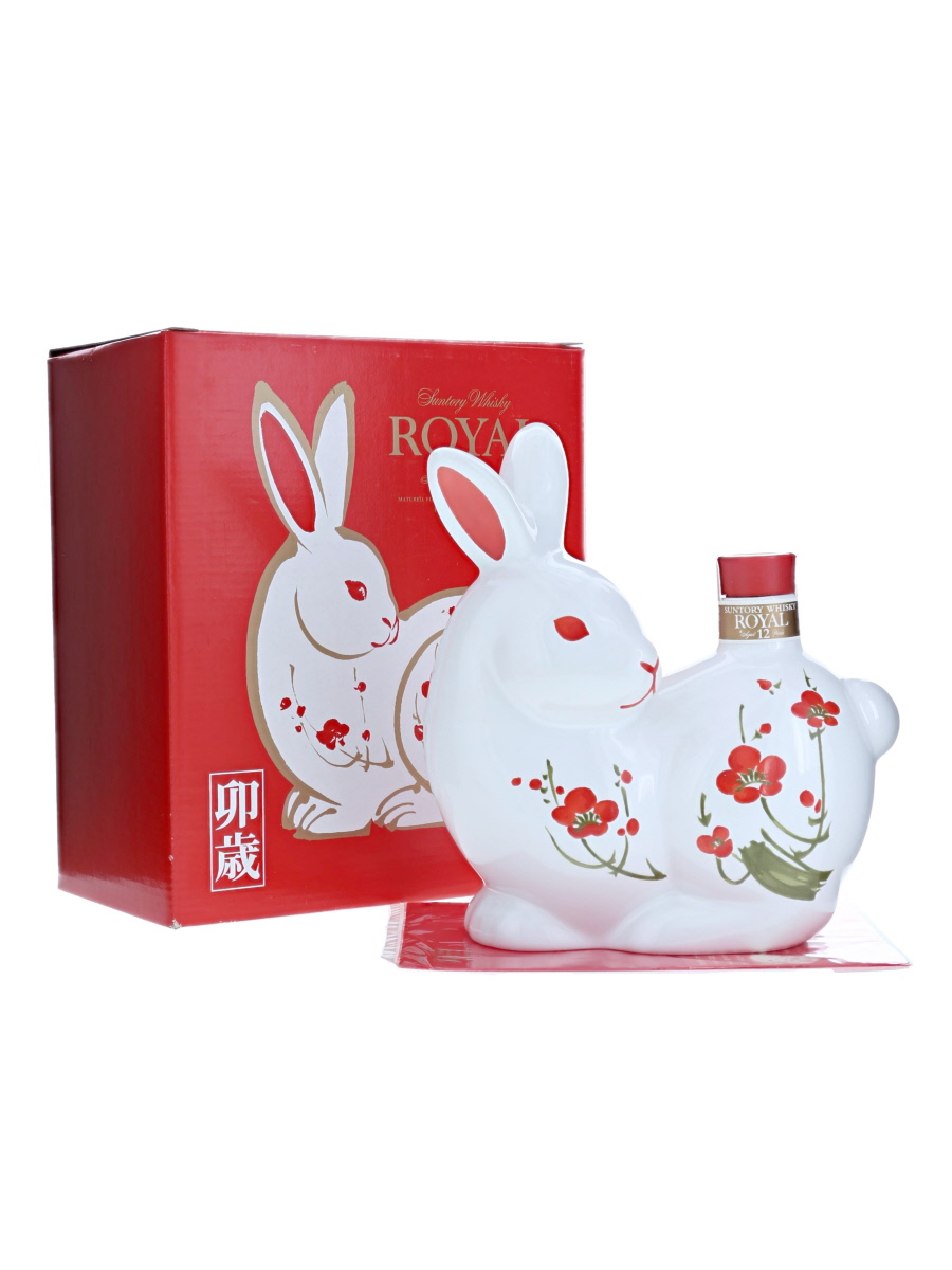 Suntory Royal Blended Whisky 12 Years Zodiac Ceramic Rabbit Bottle 60cl ...