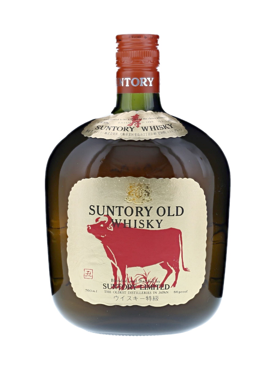 Suntory Old Blended Whisky Zodiac Cattle Gold Label Bot. Pre1989 76cl / 43% - Kabukiwhisky Buy ...