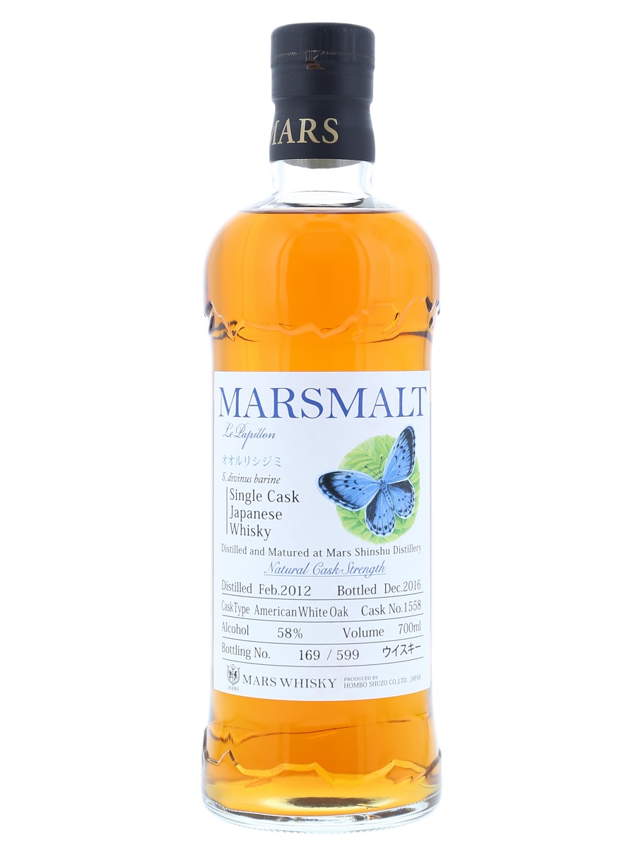 Mars Malt Le Papillon 2012 ＃1558 70cl / 58% - Kabukiwhisky Buy Japanese ...
