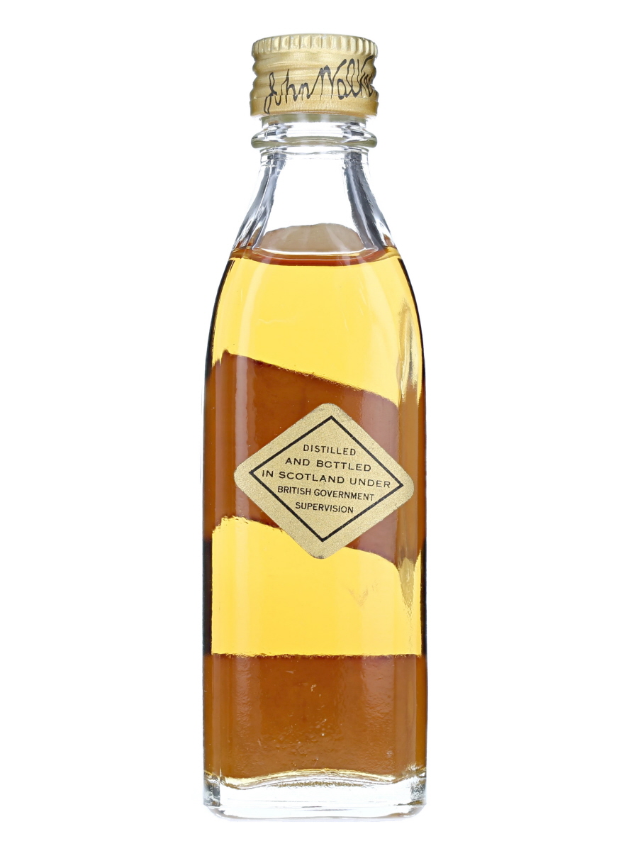Johnnie Walker Black Label Miniature Bottle 1/10 PINT 86.8 PROOF ...