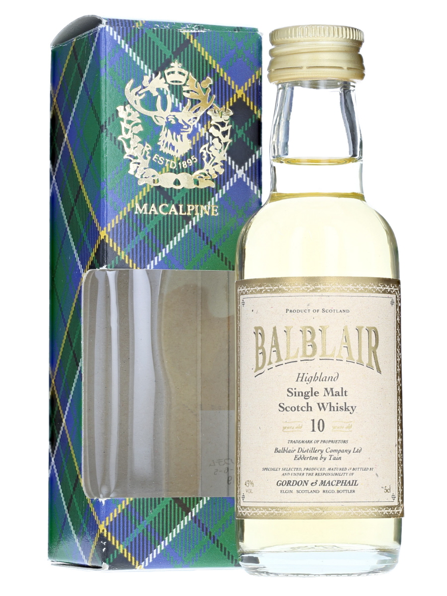 Balblair 10 Year G&M Miniature Bottle 5cl / 43% - Kabukiwhisky Buy ...