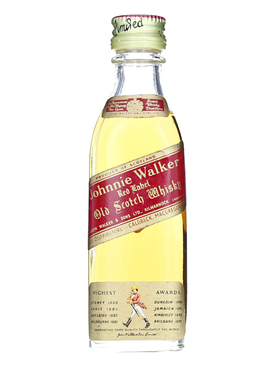 Johnnie Walker Red Label Miniature Bottle 5cl / 43% - Kabukiwhisky Buy ...