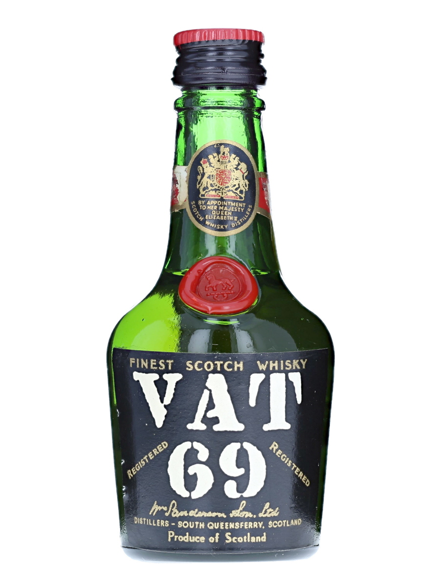 VAT 69 Miniature Bottle Bot. Pre1989 4.7cl / 43% - Kabukiwhisky Buy ...