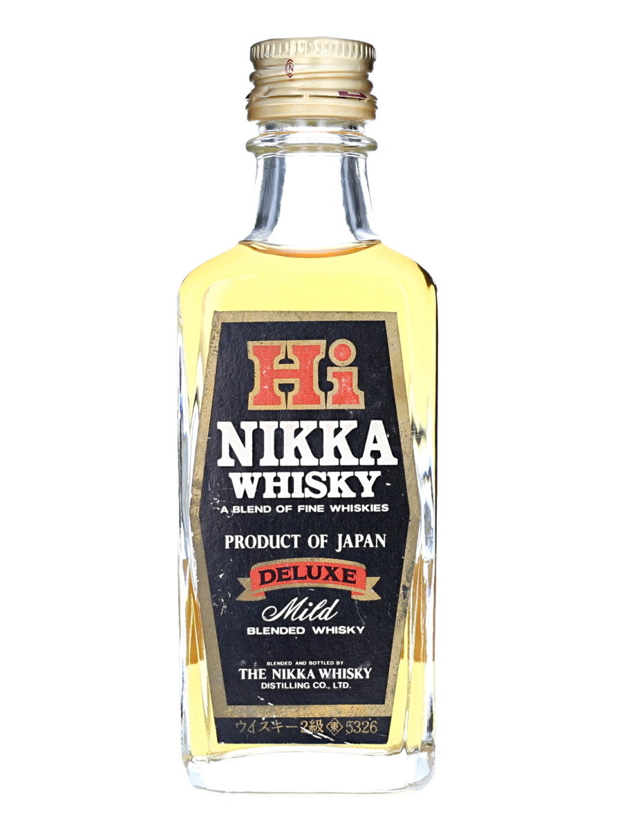 Hi Nikka Deluxe Mild Miniature Bottle Bot. Pre1989 5cl / 39% ...