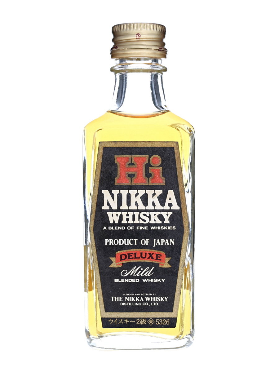 Hi Nikka Deluxe Mild Miniature Bottle Bot. Pre1989 5cl / 39% ...
